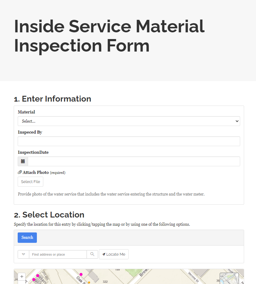 Water Bureau Inside Service Inspection Form – 10 Felix